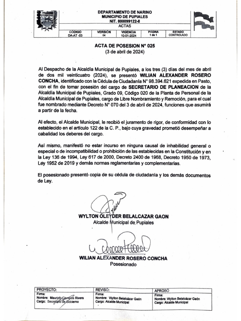 Acto Administrativo | PDF | Alcalde | Jurisprudencia