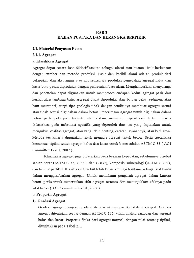 Teori ASTM C 33 Agregat Halus dan Kasar | PDF