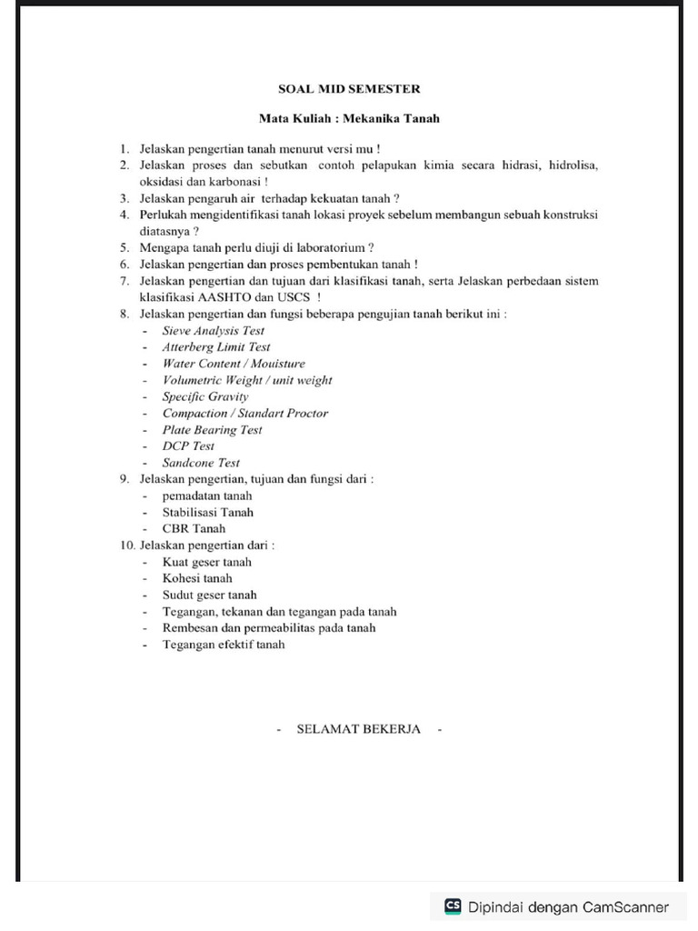 MID Mekanika Tanah B3 - Adelilla Laode Murusali | PDF