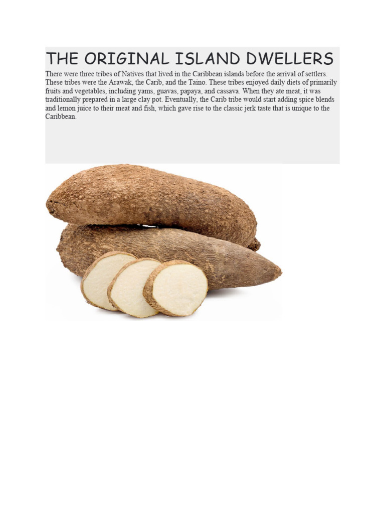 Caribbean Tribes and Their Cuisine | PDF | Social Science