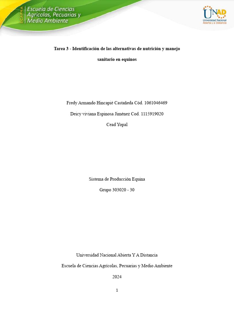Tarea 3 - SP Equino | PDF
