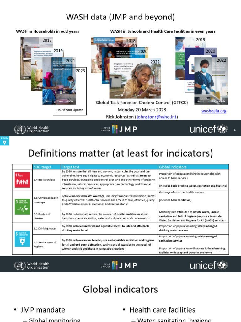 WASH Data (JMP and Beyond) | Download Free PDF | Drinking Water | Wash