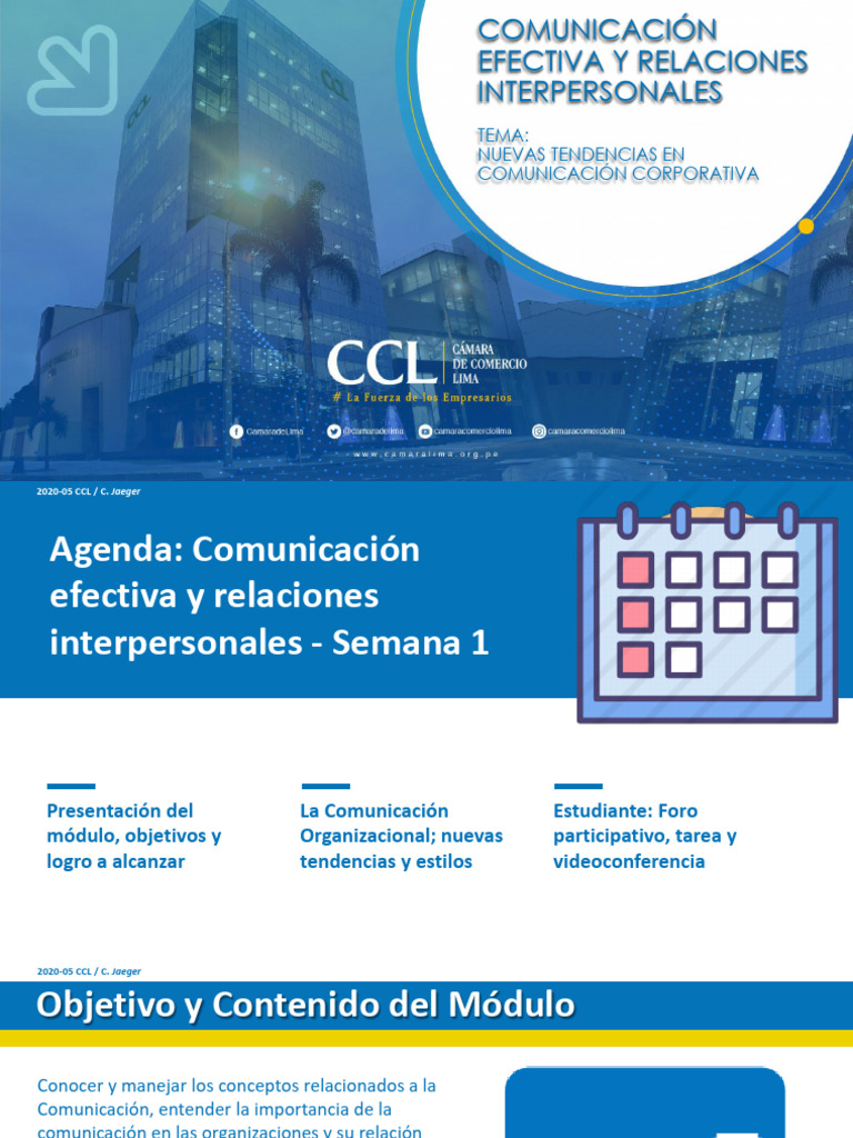 Semana 01 Comunicacion Efectiva y Relaciones Interpersonales | PDF ...