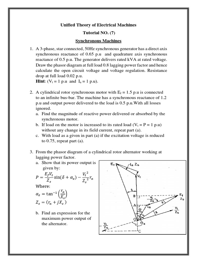 Tutorial 7 8 | PDF | Electric Motor | Electrical Components