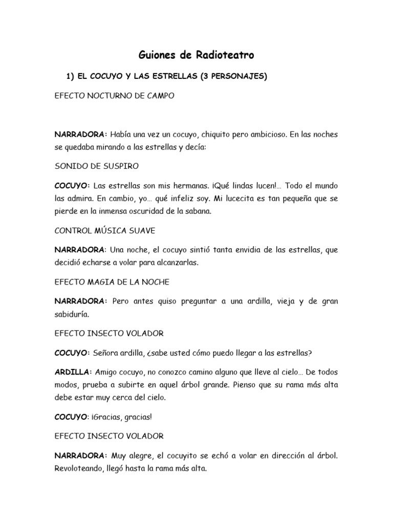 Guiones de Radioteatro | PDF