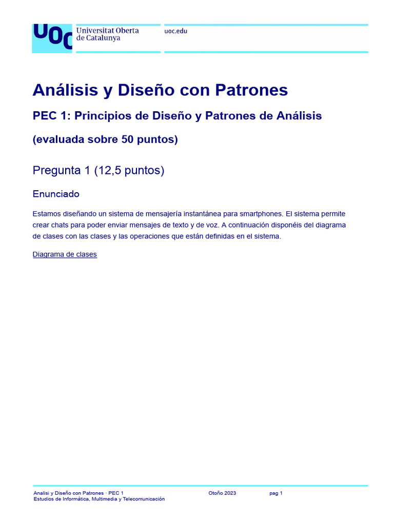 ADP - PEC1 - Solución | PDF | Chat en linea | Apoyo