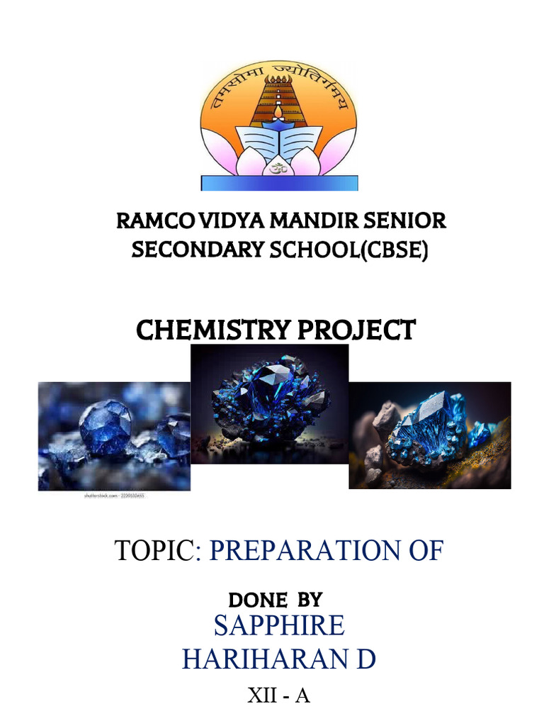 Chemistry Project Sapphire | PDF | Chemical Vapor Deposition | Crystal