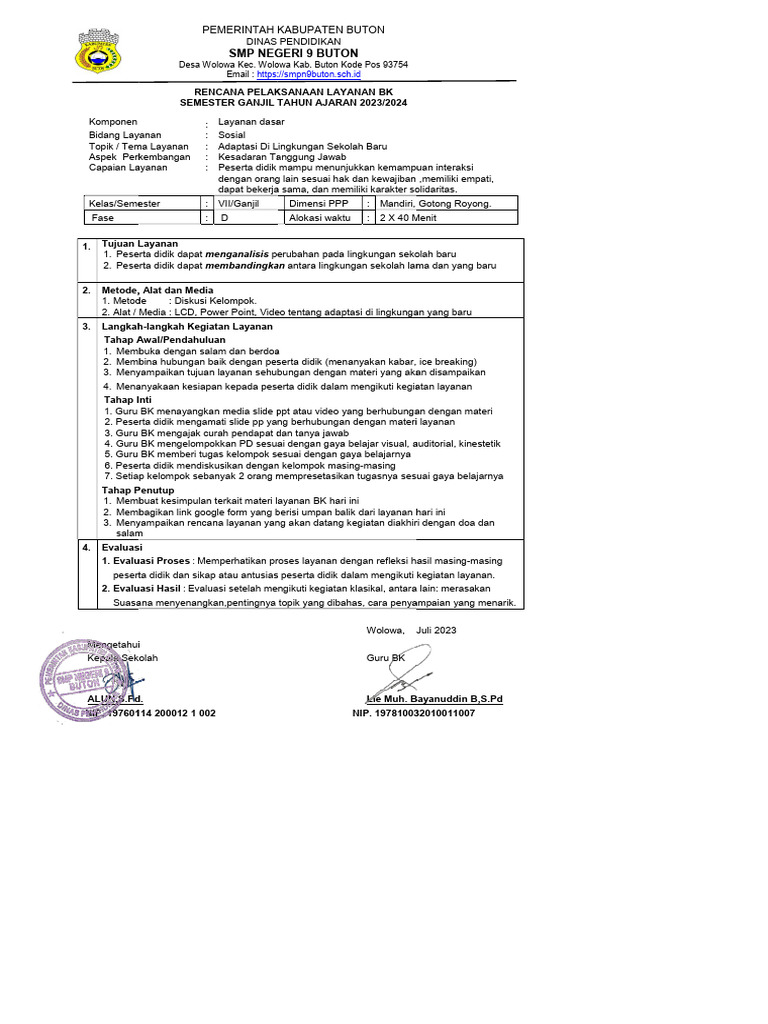 RPL BK Kelas 7 | PDF | Karier & Perkembangan | Kesehatan Holistik