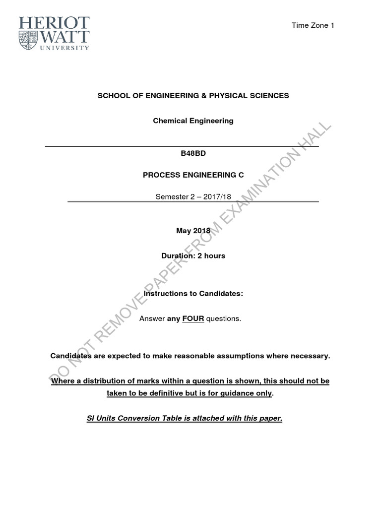 Time Zone 1: SI Units Conversion Table Is Attached With This Paper ...