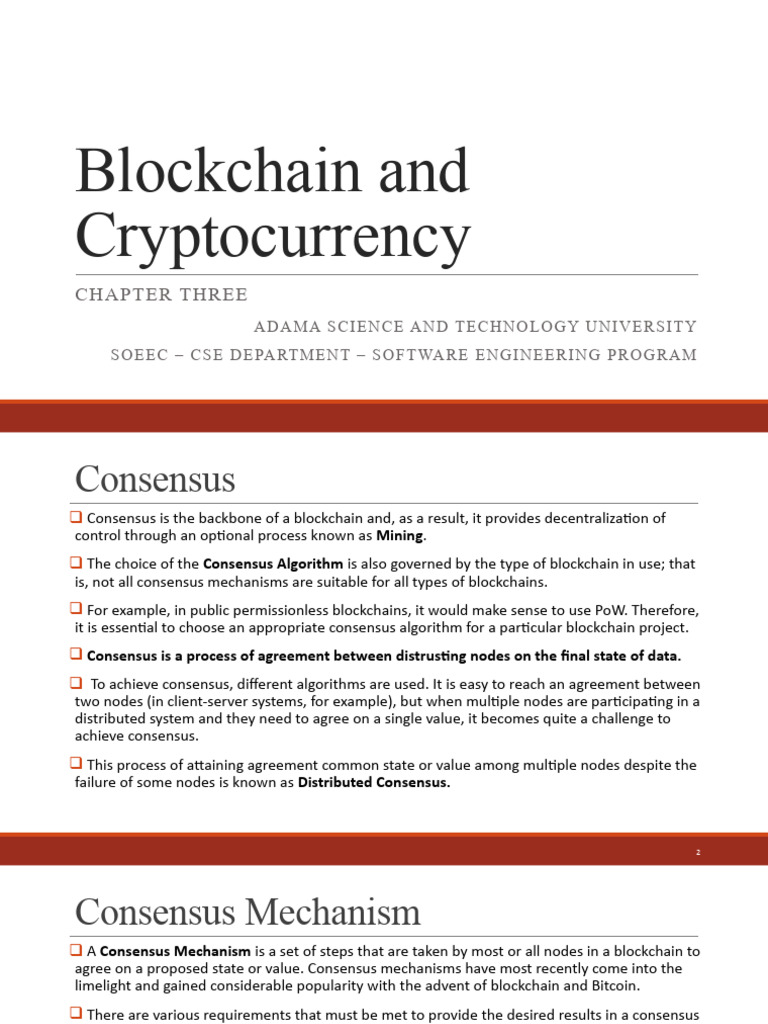 Blockchain and Cryptocurrency - Chapter 3 | PDF | Bitcoin | Cryptocurrency