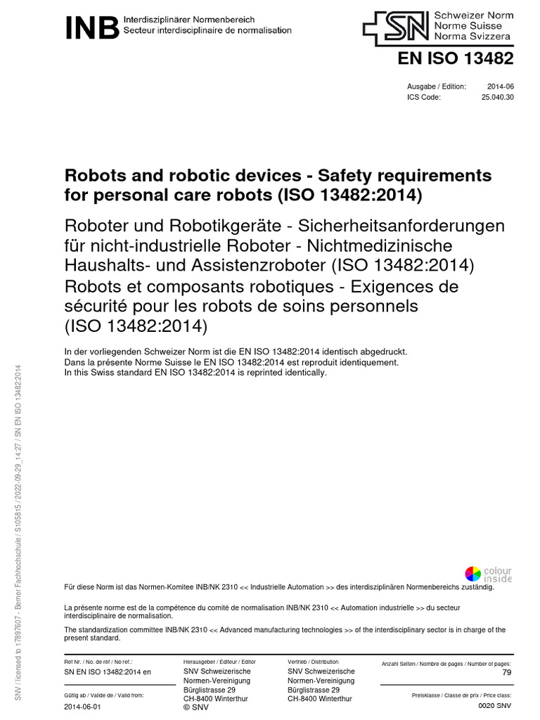 Iso 13482 2014 | PDF