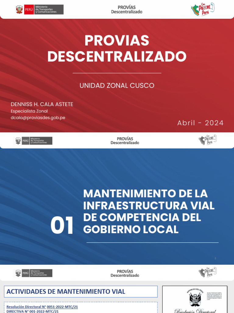 Capacitación Directiva N 01-2024-MTC.21 | PDF | Presupuesto
