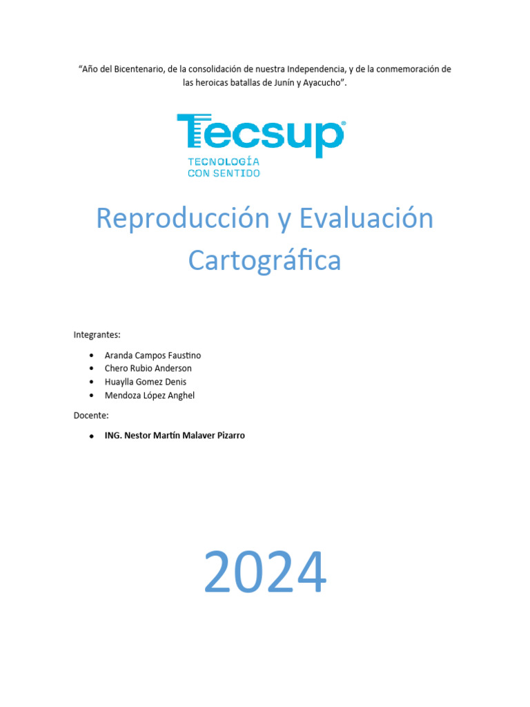 Informe Carto Grupo 4 | PDF | Cartografía | Mapa