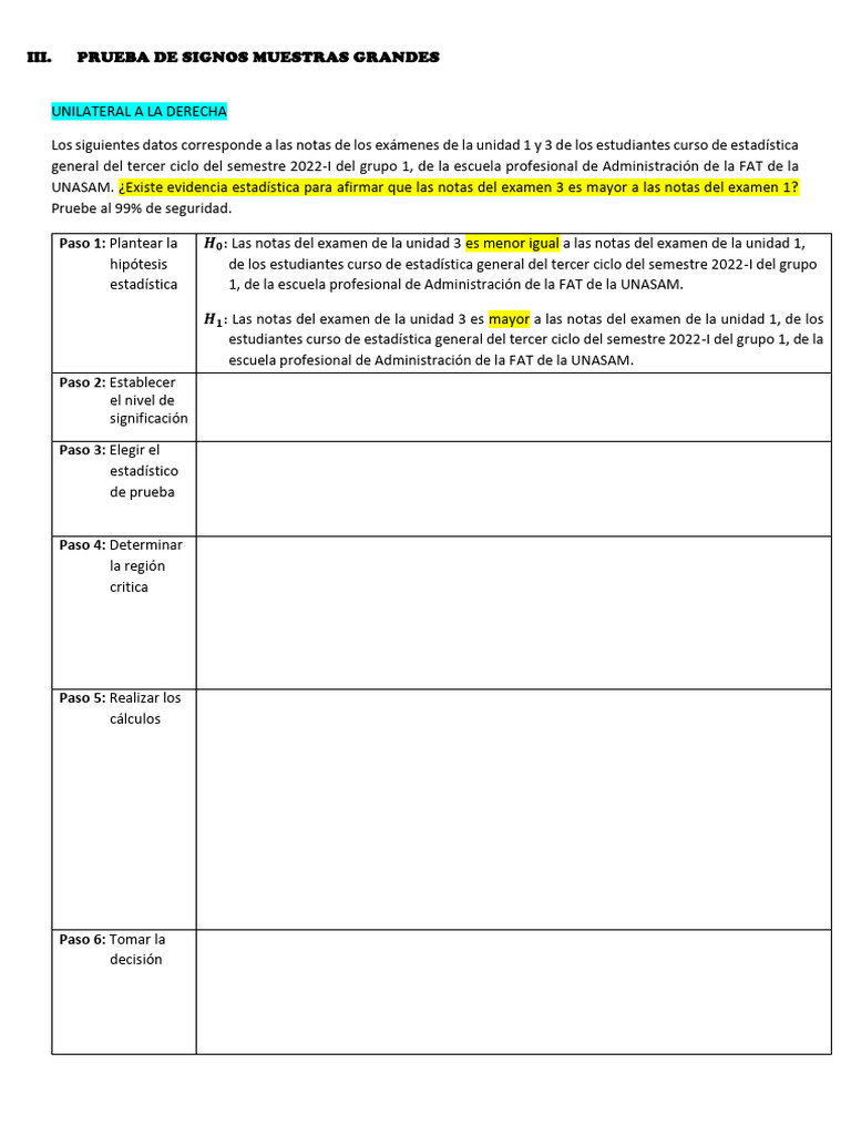 Prueba de Signo Muestra Grande | PDF | Estadísticas | Interacciones de ...