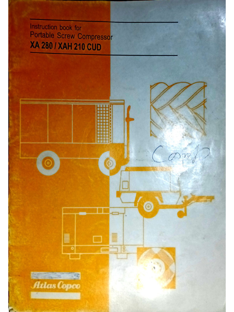 ATLAS COPCO COMPRESSOR XAH210 Instruction Manual | PDF