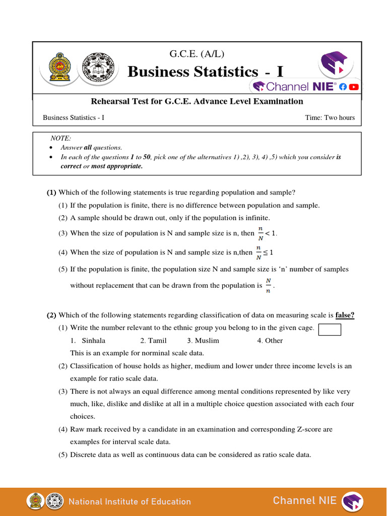 gce-advance-level-exam-2022-business-statistics-model-papers-national ...