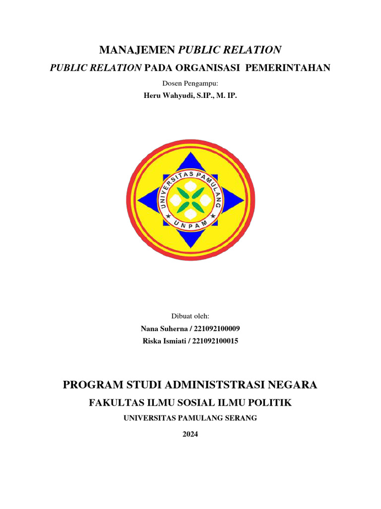 Peran Public Relation di Pemerintahan | PDF | Bisnis