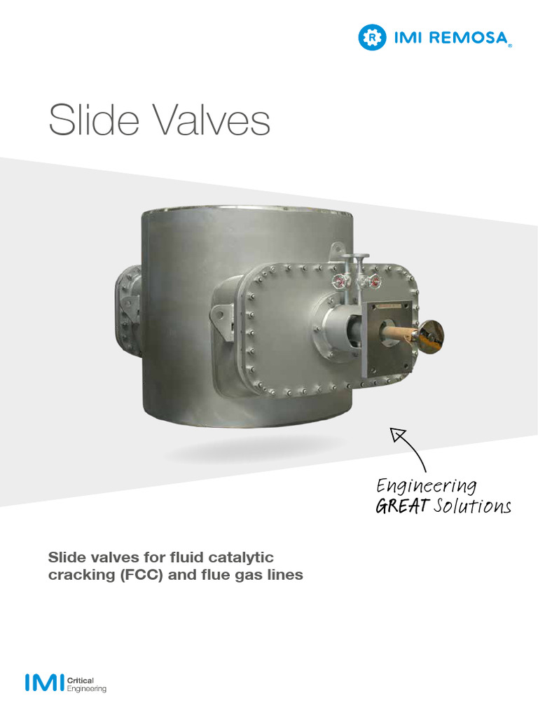 IMI Remosa Slide Valves Overview | PDF | Valve | Mechanical Engineering