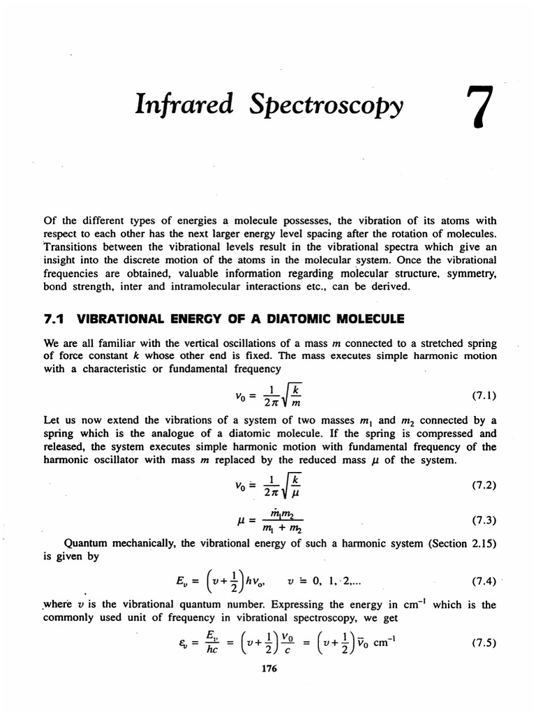 Ch-7 - Vibration of Molecules - Aruldhas | PDF