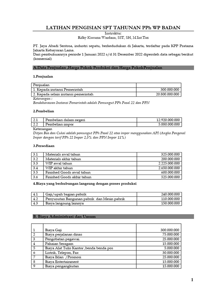 Soal Lat-Jaya Abadi Sentosa-PPAK-New | PDF | Bisnis | Pengelolaan Keuangan & Uang