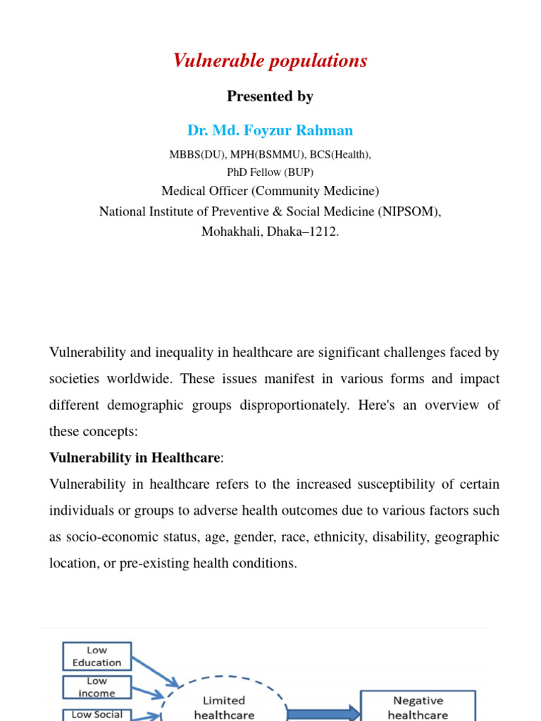 NIPSOM - 6 - Vulnerability & Inequality | PDF | Health Equity | Health Care