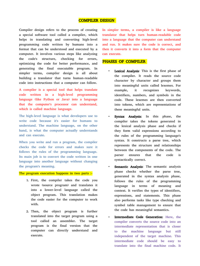 compiler_design | Download Free PDF | Parsing | Compiler