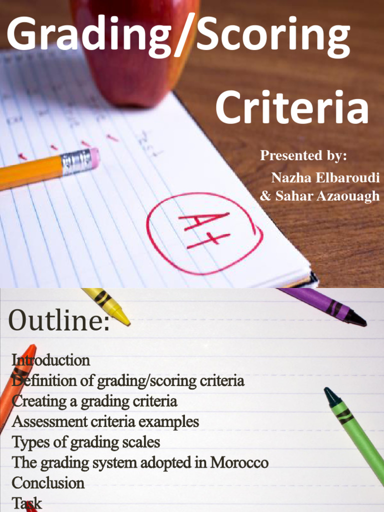 Grading Criteria Presentation | PDF | Educational Assessment | Rubric ...