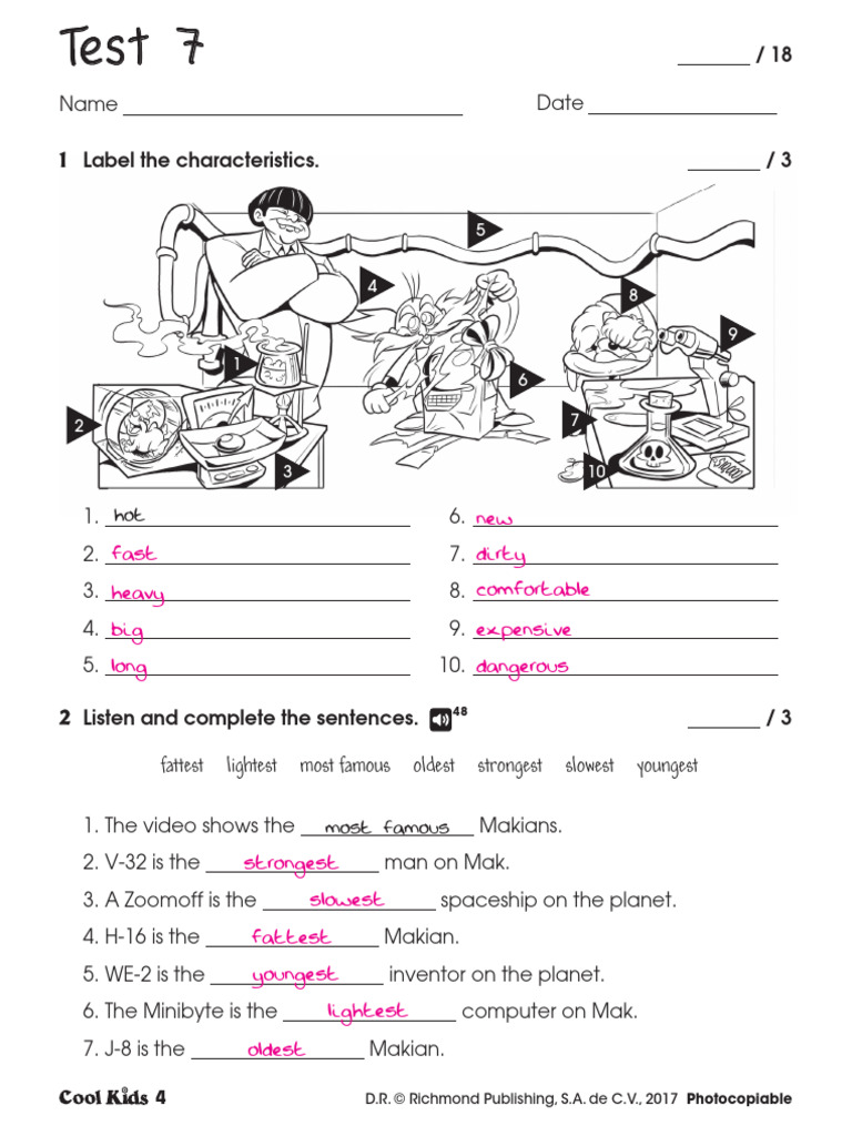 CK4 - Unit 7 Test Key | PDF | South America | Continent
