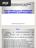 Analyse Des Aliments | PDF | Substances chimiques | Nutrition