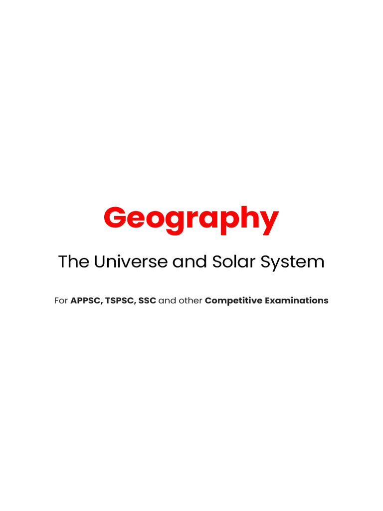 The Universe and Solar System | PDF | Radioactive Decay | Planets
