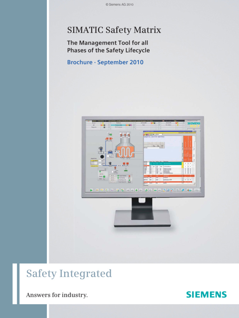 SIMATIC Safety Matrix for IEC 61511 Compliance | PDF | Risk | Computing