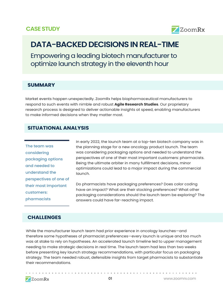 RT Case Study - Packaging Design | PDF | Pharmacy | Business