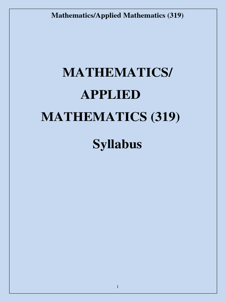 Maths+Ana+Applied+Maths+319 (1) | PDF | Matrix (Mathematics) | Function (Mathematics)