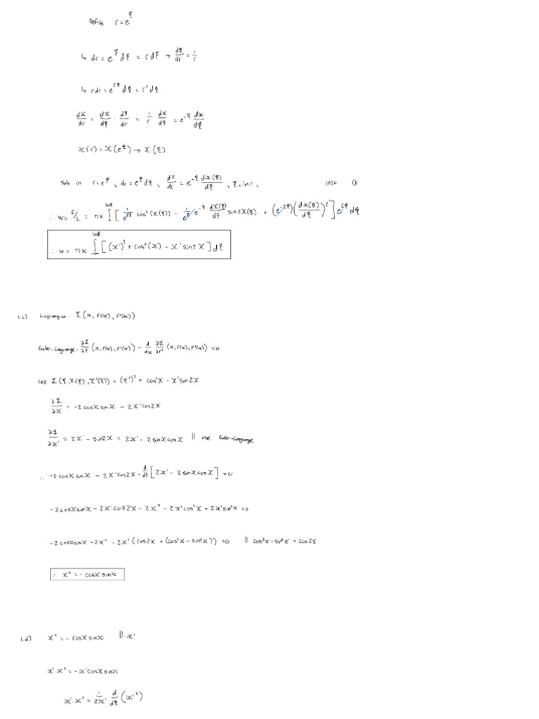 Lagrangian Mechanics and Euler-Lagrange | PDF