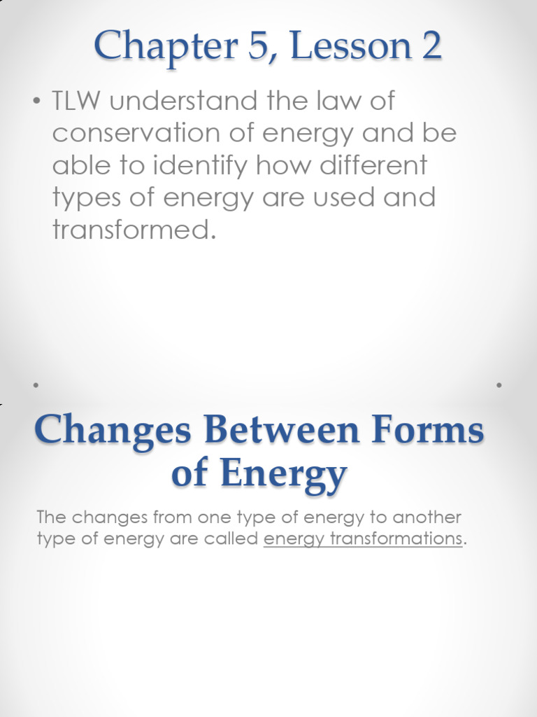 Energy Transformations and Conservation | PDF | Kinetic Energy ...