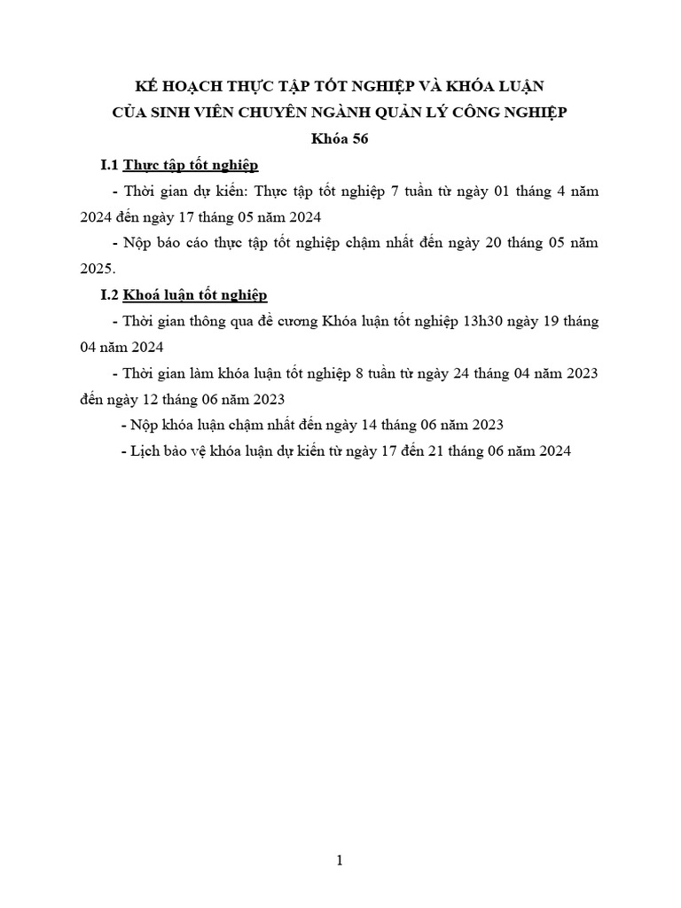 Hướng Dẫn TTTN Và Khoá Luận 2024 | PDF