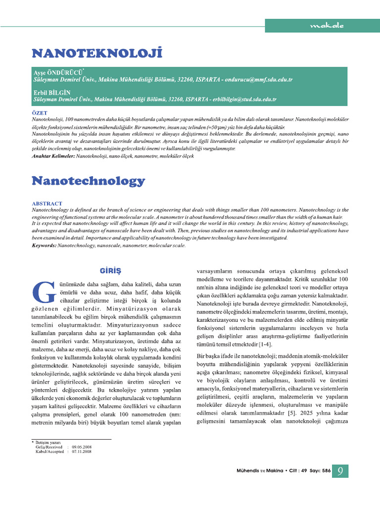 Nanoteknoloji | PDF