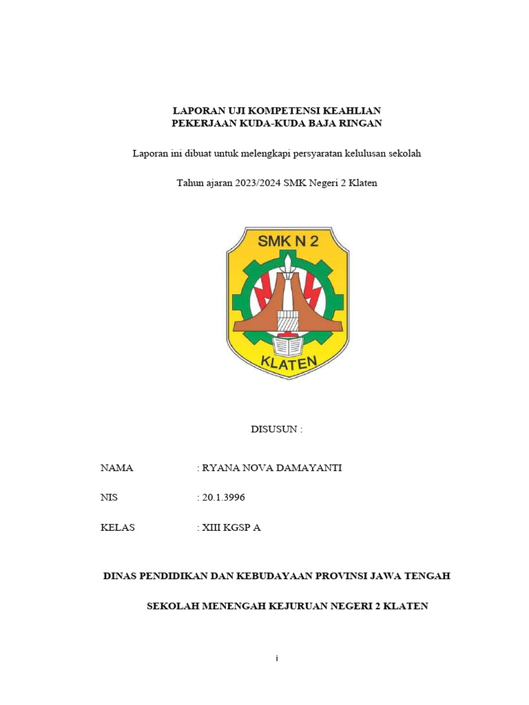Uji Kompetensi Kuda-Kuda Baja Ringan | PDF | Karier & Perkembangan | Bisnis