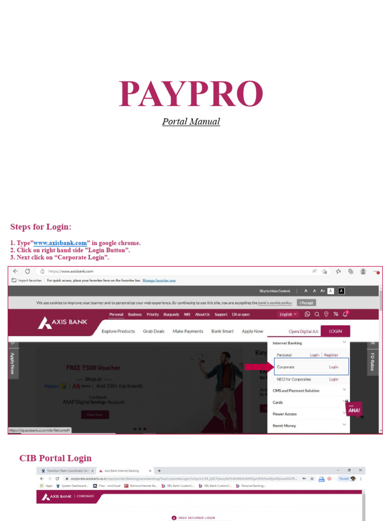 Paypro Portal Manual | Download Free PDF | Login | Computing