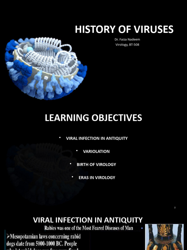 2 History of Viruses | PDF | Virology | Virus