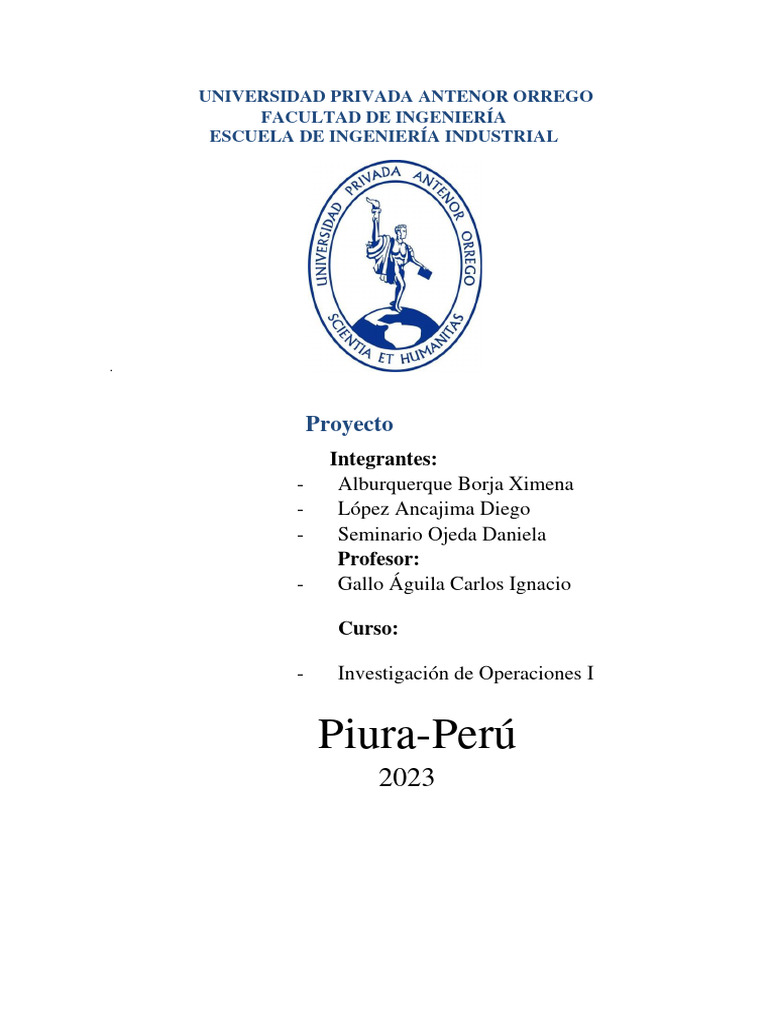 Trabajo Final de Invope | PDF | Business | Calidad (comercial)