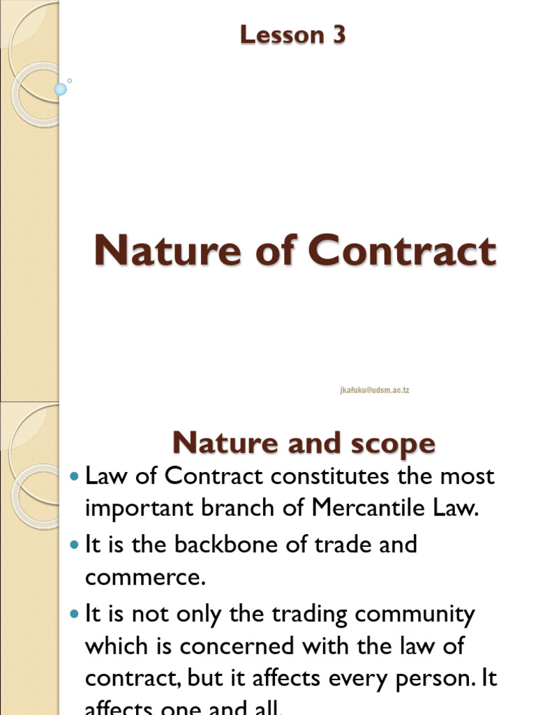 Lec4 ContractNature | Download Free PDF | Consideration | Contract Law