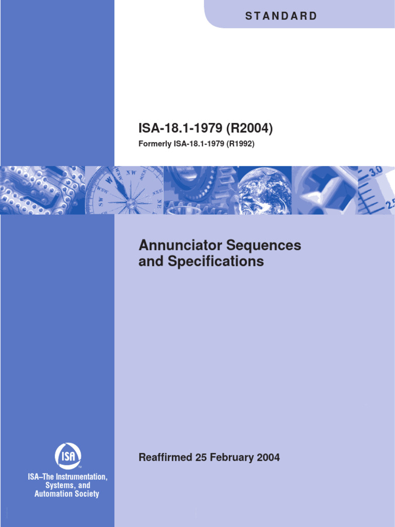 ANSI-ISA-18.1-2004 | PDF | Electrical Engineering
