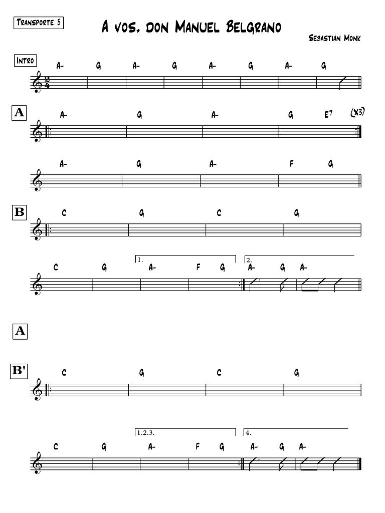 A vos, don Manuel Belgrano | PDF