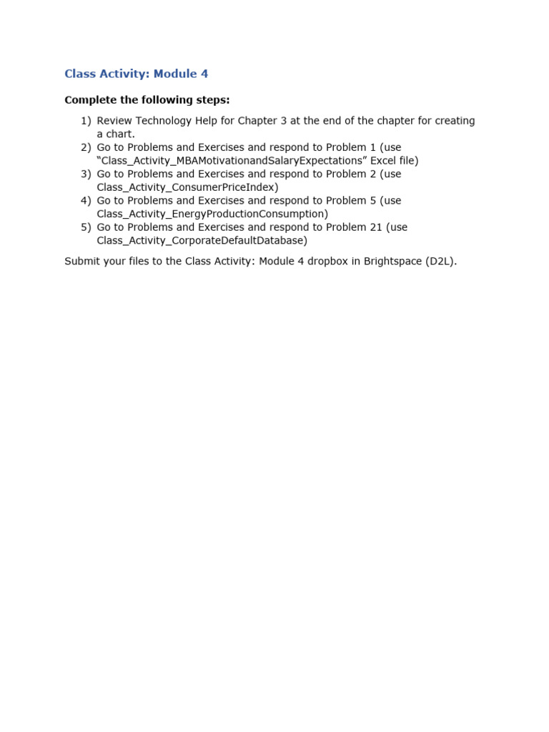 Class Activity Module 4 | PDF
