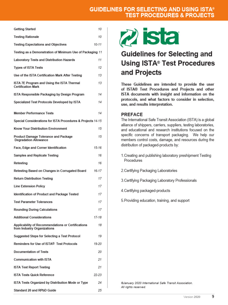 2020_ISTA_Guidelines | Download Free PDF | Packaging And Labeling | Simulation