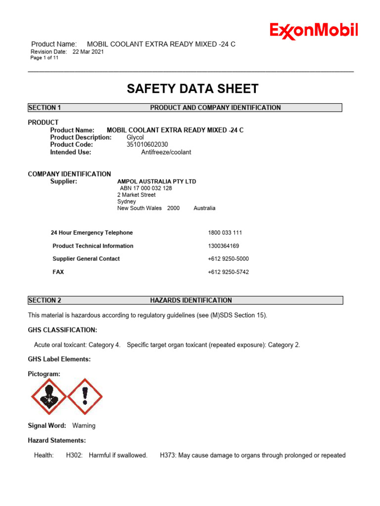 MSDS 772383 | PDF | Toxicity | Waste Management