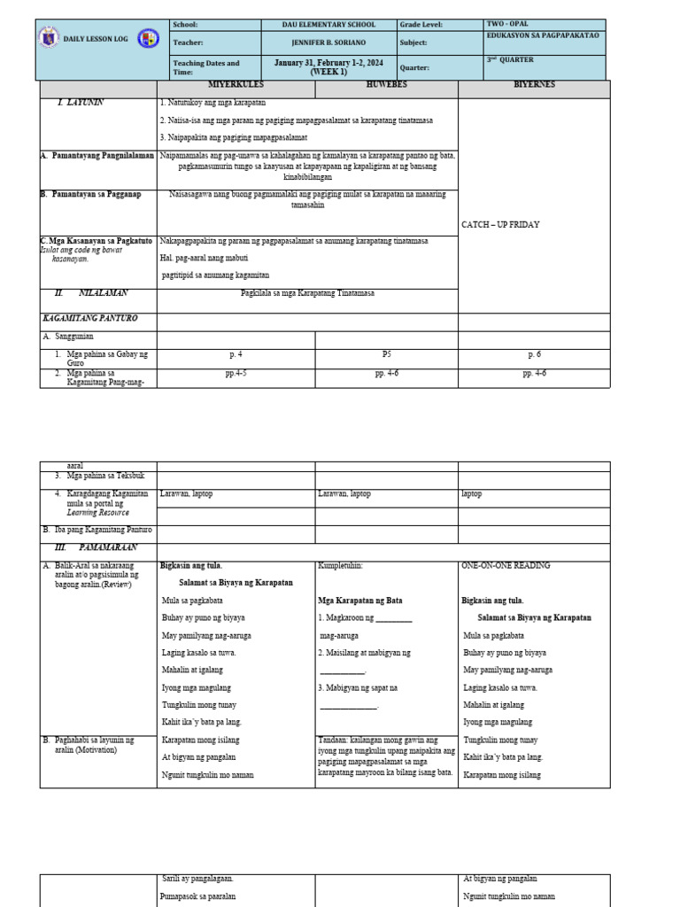 Ap Week 1 Quarter 3 | PDF