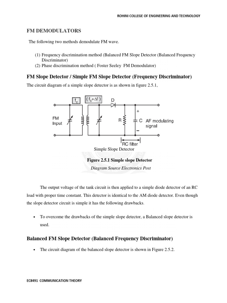 Rohini 58759017205 | PDF | Detector (Radio) | Frequency Modulation