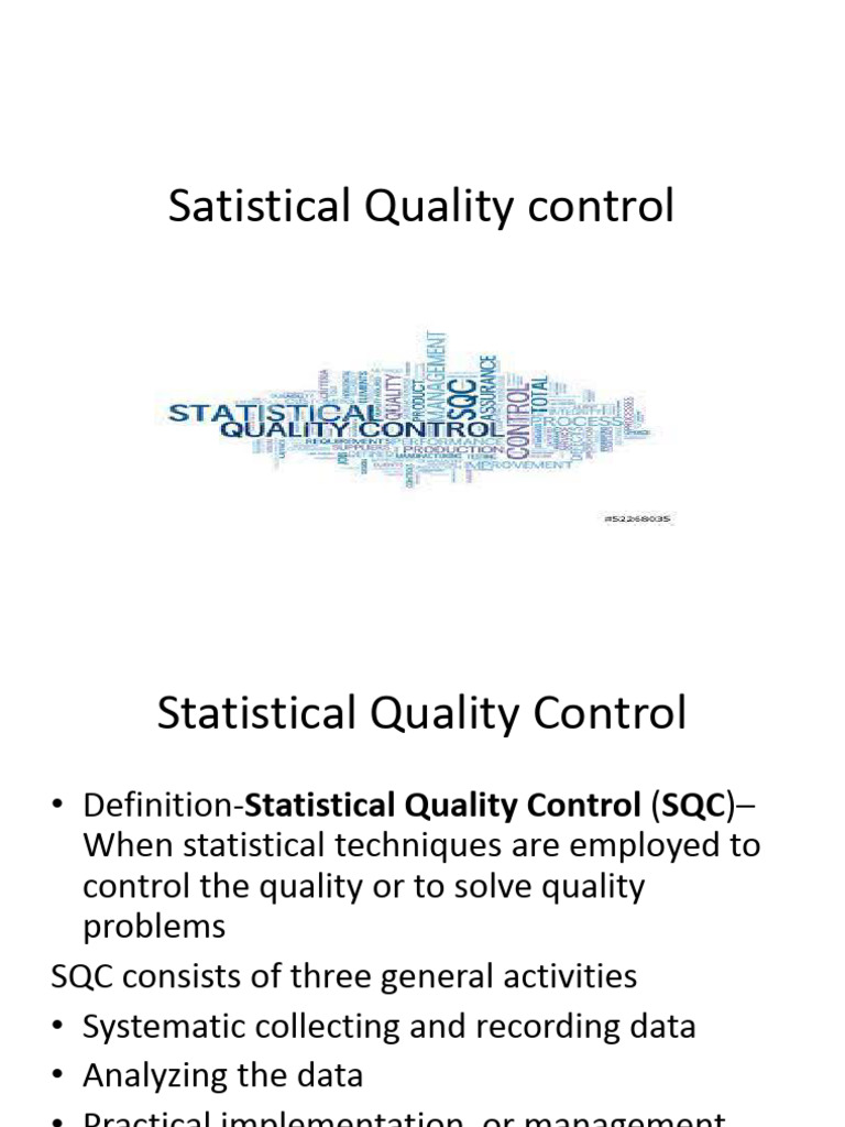 Chapter 5 Satistical Quality control | PDF | Sampling (Statistics) | Standard Deviation